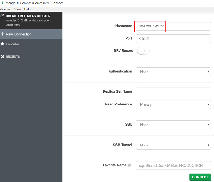 Setting Up A Mongodb Server On Windows Vm In Azure